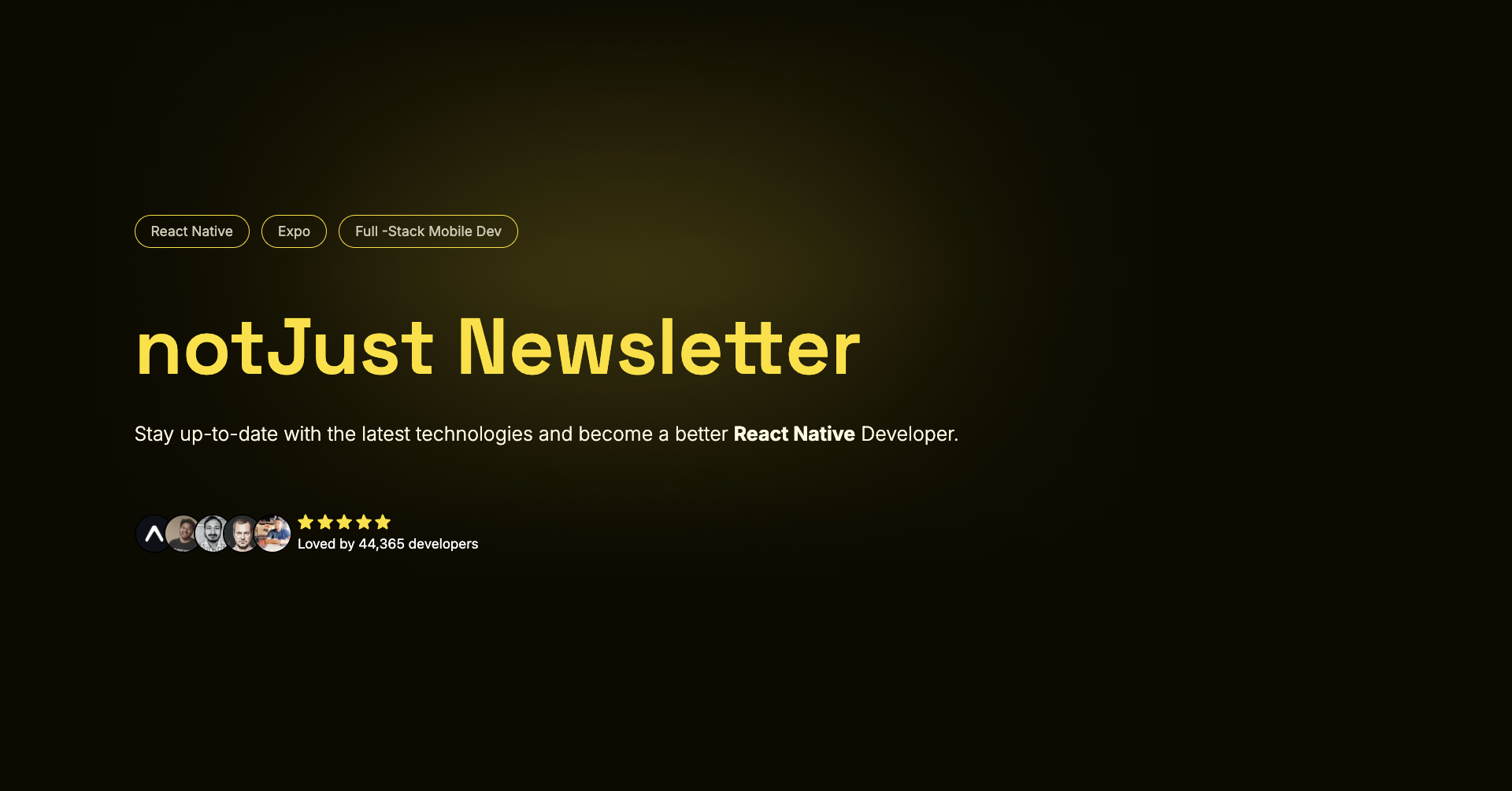 Notjust Newsletter React Native And Expo News For Mobile Developers